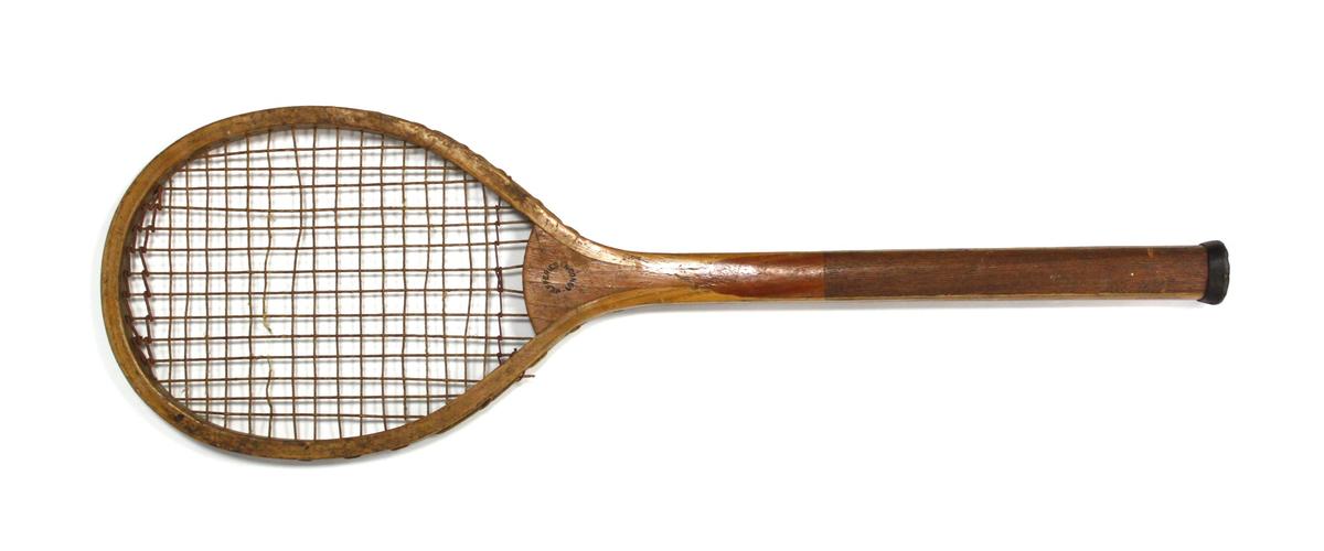Child's tennis / badminton racket, c. 1900s. Wood, 'Jefferies' brand ...